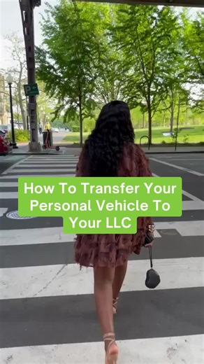 3 benefits of transferring your personal vehicle to your LLC: Liability protection If something happens, your business structure may help separate personal and business risk. Possible tax deductions Depending on how you use the vehicle, you may qualify for write-offs (always confirm with your tax pro). It may stop reporting on your personal credit In some cases, moving it properly can help reduce personal credit exposure and keep business expenses more separate. ▲ Quick reminder: Every situation