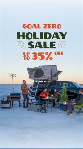 GOAL ZERO on Instagram: "Our Holiday Sale is here! Explore up to 35% off select power stations, solar panels, power banks, lighting, and more! Link in bio!"