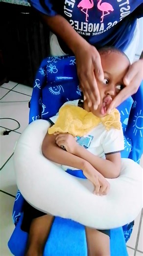 Let's help him to stop drooling #drooling #exercise #cerebralpalsyawareness #epilepsy #hyrobaby | Akhona and Mom