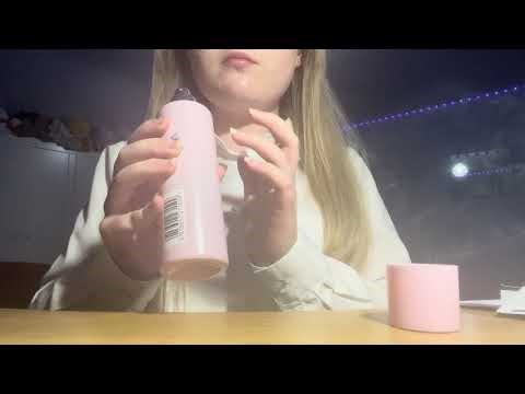 ASMR Bottle tapping, spraying and shaking for sleep