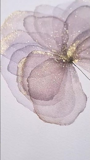 How to Paint Infinitely Layered Transparent Flowers in Abstract Watercolor