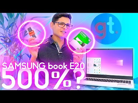 I IMPROVED this NOTEBOOK by over 500% - Samsung Book E20 with M.2 SSD and 8GB of RAM - SEE HOW TO...