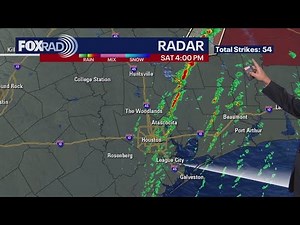 Houston weather: Saturday storms, cold front