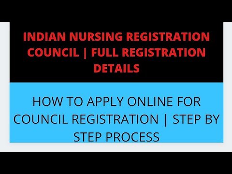 how to do INC Registration | Indian Nursing council registration kaise kre | INC NRTS REGISTRATION