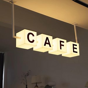 Cafe Light Box for Business Decor,hanging Sign,indoor Display Sign,advertising Light Box,cafe Sign, Ceiling Mounted Sign, Acrylic Light Box - Etsy