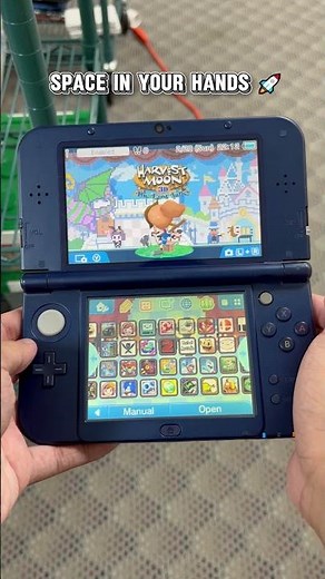 🌌 3DS XL Galaxy Shell Close-Up – Looks Like Space in Your Hands 🚀