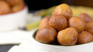 344K views · 2.2K reactions | here is how I make my own version of plantain puff puff. Hope you enjoy it :) Click here for detailed written recipe  https://cheflolaskitchen.com/plantain-puff-puff-sweet-and-spicy/ | Chef Lola's Kitchen | Facebook