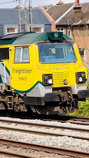 A powerful Freightliner Class 70 charges through South Kenton on the West Coast Main Line — pure diesel power in motion! #Freightliner #Class70 #Trainspotting #FreightTrain #BarryOnTheRails | barrysviews