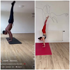 13K views · 896 reactions | . ——-Tiger bend handstand ——— . In frame @povjosh  . #tigerbendpushup #calisthenics #handstand #challenge #pushup | Stefanie Millinger Milli-Artist | Facebook