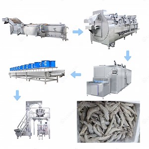 [Hot Item] High Efficiency Frozen Shrimp Processing Line with Top Support