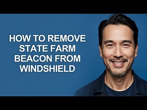 How to Remove State Farm Beacon From Windshield - KevinHowTo