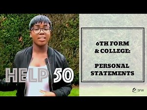 Making a Great Personal Statement | HELP 50 | 6th Form/College