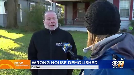 Demolition Crew Accidentally Knocks Down Wrong House on Dallas Street: 'We Made a Mistake'
