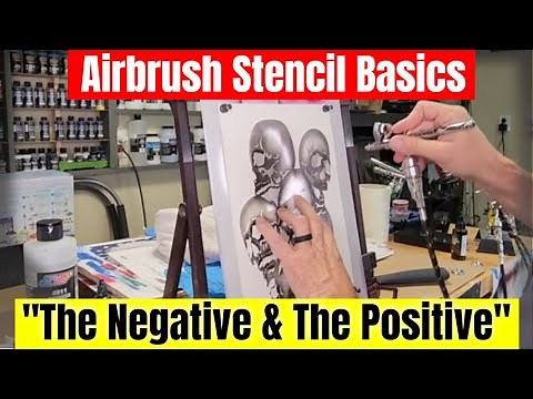 Airbrush Stencil Basics - The Positive and The Negative