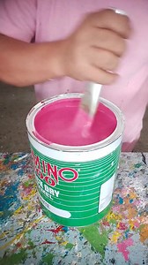 (Part 2)Quick dry enamel fuchsia pink color #fuchsiapinkcolor #mixingcolor #fbpagereels | Victor b Laureta