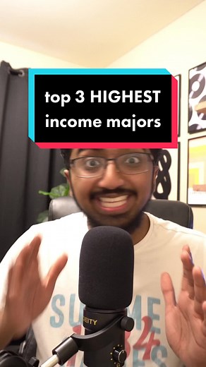 TOP 3 Majors with the HIGHEST income #collegemajors #college #student #university #income #majors #engineering #finance #collegeadvice #studentadvice #fyp