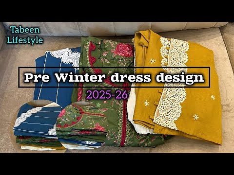 Pre Winter Dress design ideas 2025 | How to design winter dress | Winter dress designing 2025