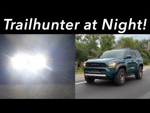 2025 Toyota 4Runner Trailhunter Night Drive! Keeps a Well Lit Path