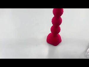 LED Light-Up Rose Design 5-Bead Vibrating Silicone Anal Plug with Remote Control and App