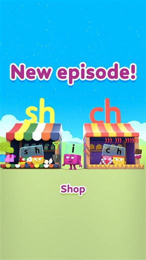 2.1K views · 14 reactions | 彩 Alphablock I visits the Magical Alphaland Shop where she's impressed with the singing and dancing by shop keepers, letter teams sh, th, and ch!   Can the singing owners of the magical pop-up shop impress Alphablock I with what they have to offer? 樂 Watch the new episode on CBeebies and BBC iPlayer now!  #cbeebies #alphablocks #newseries #eyfs #earlyyears #kidseducation #preschoolteacher #phonicsforkids #phonicsteacher | Alphablocks | Facebook