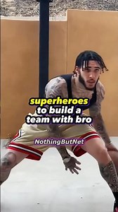 Liangelo Ball BUILDS an NBA TEAM out of SUPERHEROS & Celebrities! 🤣💥🏀 #sports #nba