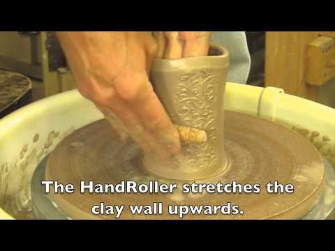 MKM Tutorial Using Hand Rollers on a thrown cup or bowl