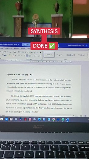 Completing Synthesis for Academic Thesis