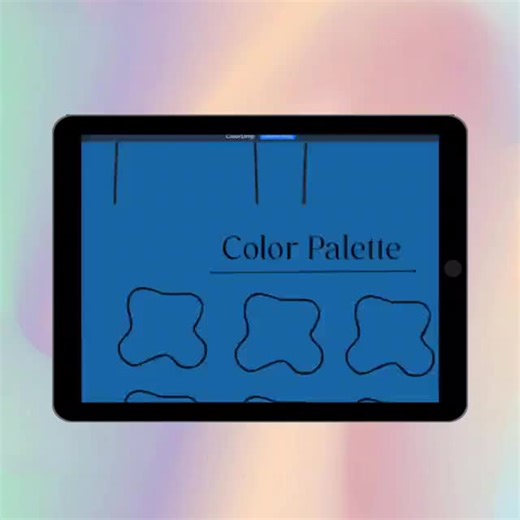 Nail Art Planner Large Nail Design Template W/color Palette (digital Download) - Etsy