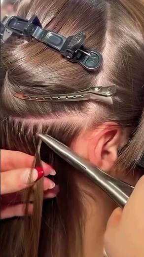 How to install plastic nano tip hair extensions?