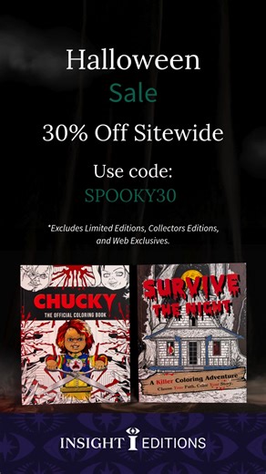 Unveil the extraordinary. For a limited time, step into worlds of premium art, film and books and save 30% Sitewide. Your next masterpiece awaits. Use code SPOOKY30.  | Insight Editions | Facebook