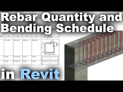 Rebar Quantity and Bending Schedule in Revit