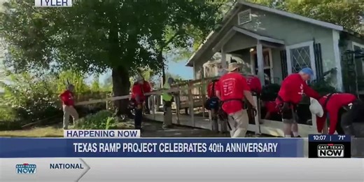 Texas Ramp Project builds wheelchair ramp for Tyler woman with disabilities