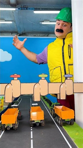 Remote control tractors 🚜🚜🚜 and cardboard water taps 🚰 #builderc