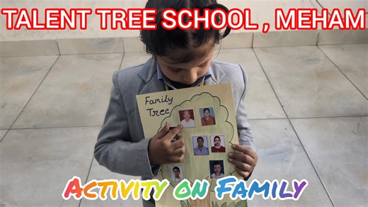 #TTS #CCA #Experincial-Learning Class - 1st Rose Subject - English Topic - Activity on My Family | Talent Tree School Meham