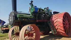 Today at Andover, South Dakota ( James Valley Threshing Association) Kory Anderson and crew unveiled his brand new 150 HP Case steam engine today. This machine weighs a whopping 75,000 lbs with coal and water weight included. This is the only 1 in the world as the 9 that Case built were scrapped. Support for this project was massive including Anderson industries, Dakota foundry, machine and assembly at Gary Bradley's shop in Sheridan Wyoming, and approximately 50 family and friends all helped. G