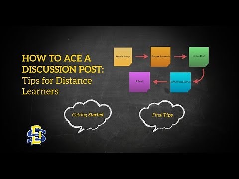 How to Ace a Discussion Post: Tips for Distance Learners