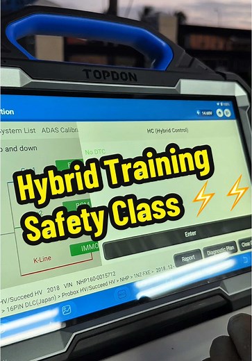 Safety protocols when working on hybrid electric vehicles 😱😬⚡️⚡️