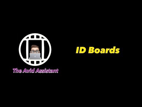 Making an ID Board/Slate with leader in Avid