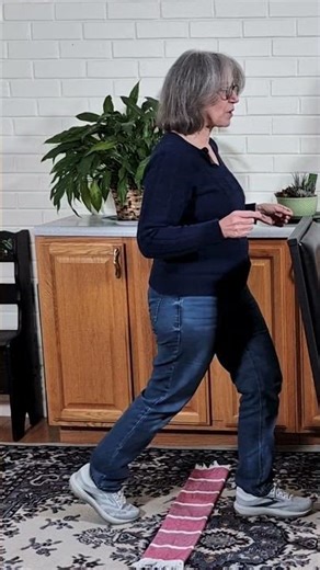 Forward Step-Over Balance Exercise for Seniors