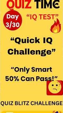 Day 3“This IQ challenge looks easy… until you try it. Ready?”
