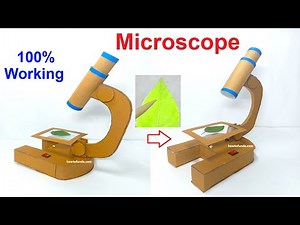 microscope working model for science project exhibition - diy - biology | howtofunda