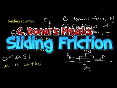 IB Physics: Sliding (dynamic or kinetic) friction and Coefficients of Friction