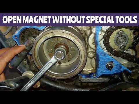 How to open magnet/flywheel of any motorcycle without special tool ( but with puller )