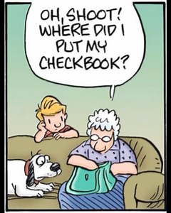 Oh Shoot Where Did I Put My Checkbook ? #PickleHumor #MarriageHumor #DailyLaughs #RelationshipComedy #LaughOutLoud #ComicsLife #WittyBanter #CoupleLaughs #HilariousMoments #PickleWisdom #FunnyLife #ComicsCommunity #LightheartedLaughs #SpouseBanter #ComedyConnection #ComicsLife #picklescomichub | Pickles Comic Hub