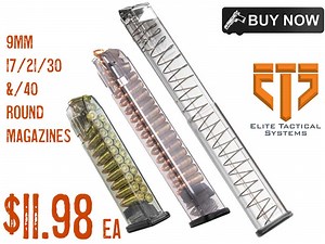 ETS HK VP9 9mm 17/21/30/40 Round Magazines $11.98 Each