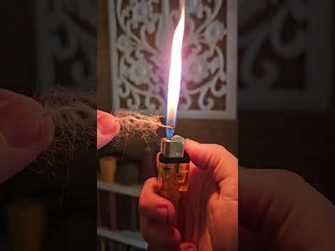 How to identify yarn thread and fiber content with a burn test