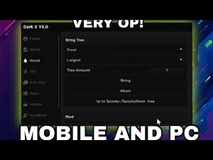 NEW LUMBER TYCOON 2 SCRIPT FOR MOBILE AND PC 2024! [DARK X V5.0] BRING TREE AND BASE DUPE BASE DROP!