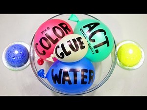 Making Slime with Balloons & Mixing with Play Foam!