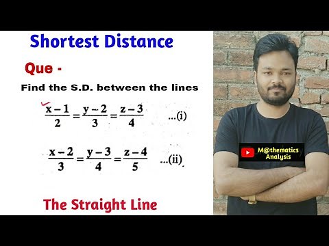 Shortest distance between two lines | problem 2 | SD
