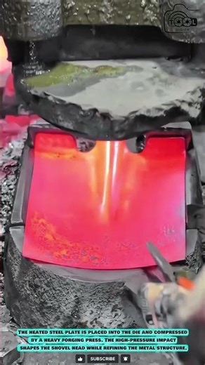 Forging Press Tool: Shovel Head Hot Forming Process #innovationtools